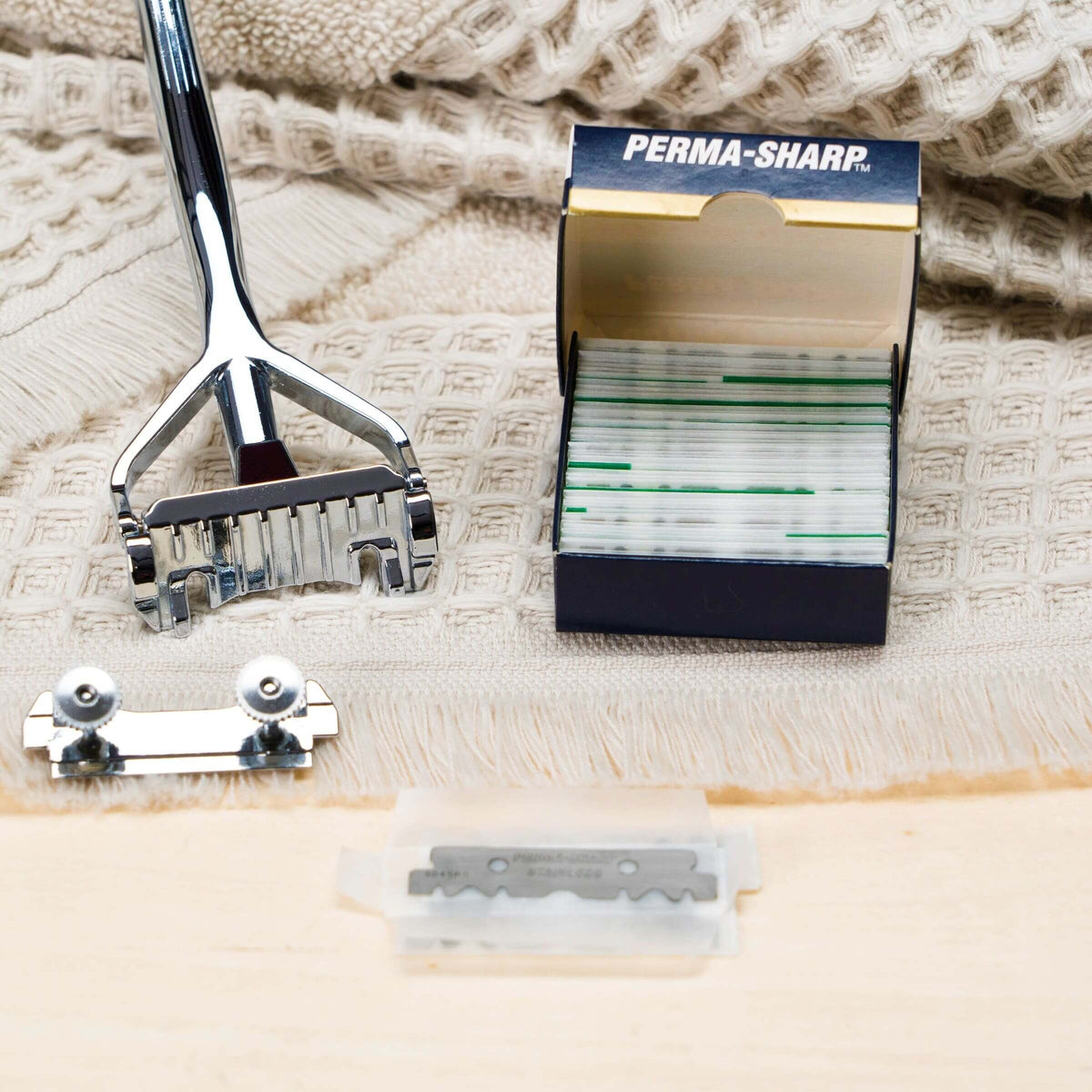 100 Rasierklingen - Perma Sharp Single Edge Halbklingen